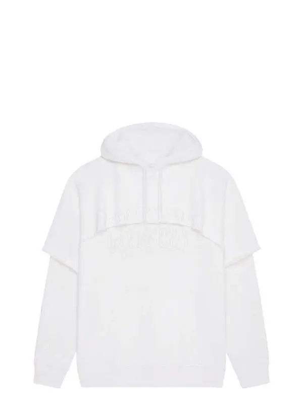 Givenchy Double Layered Felpa Hoodie - White