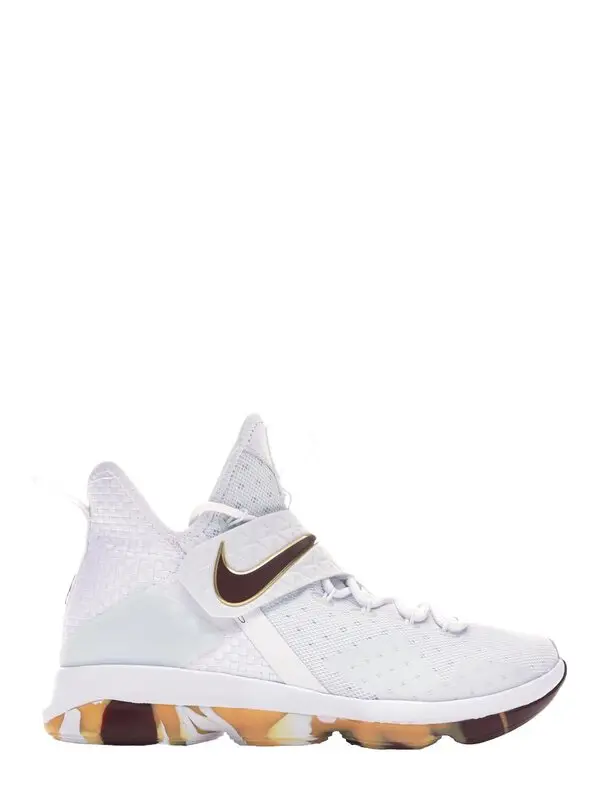 Nike Lebron Athletic Sneakers - White/team Red/gum Light Brown