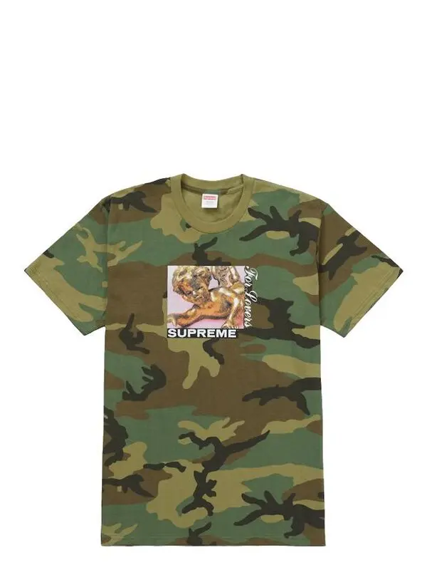 Supreme Lovers Tee Shirt - Woodland Camo