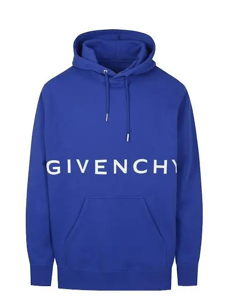 Givenchy Classic Fit Bonded Hoodie - Ocean Blue