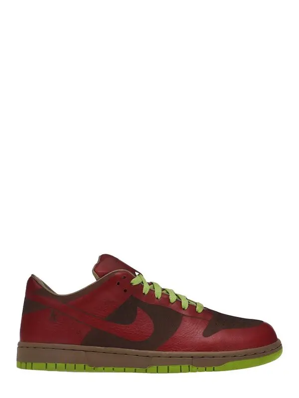 Nike Dunk Low 1piece Laser Sneakers - Varsity Red/chartreuse