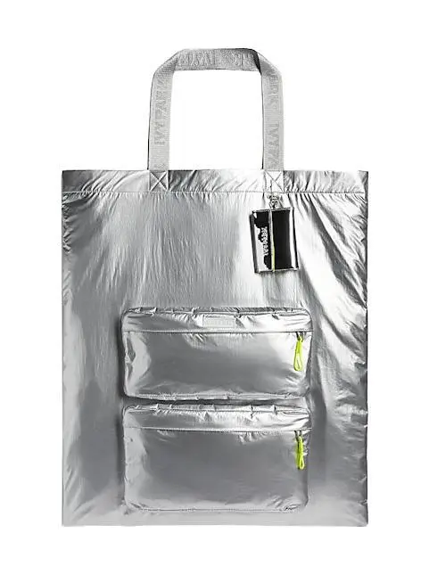 Adidas Ivy Park Dipped Tote - Silver Metallic/solar Yellow