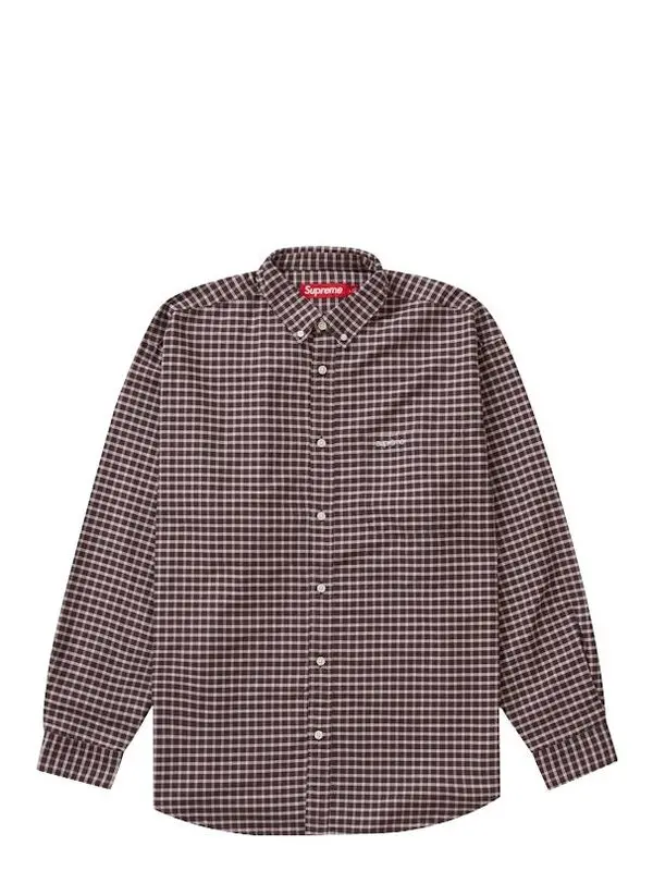 Supreme Loose Fit Oxford Shirt - Brown Plaid