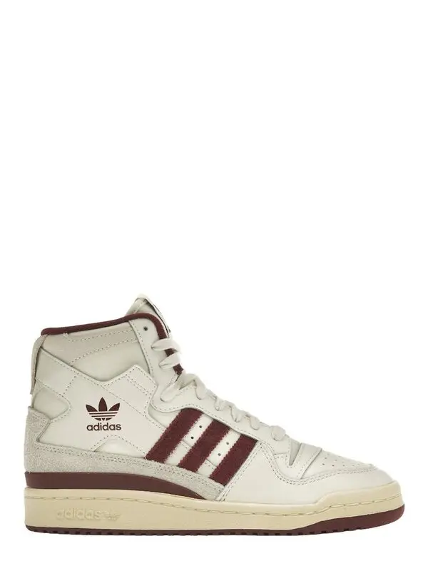 Adidas Forum 84 Hi Sneakers - Off White/shadow Red/easy Yellow