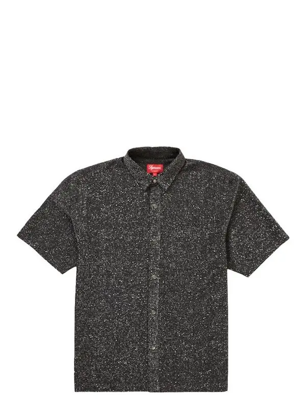 Supreme Lurex Short Sleeve Shirt - Black