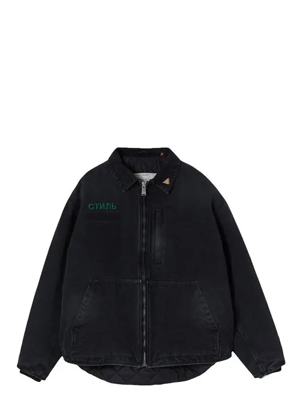 Heron Preston Ctnmb Canvas Pockets Jacket - Black/green