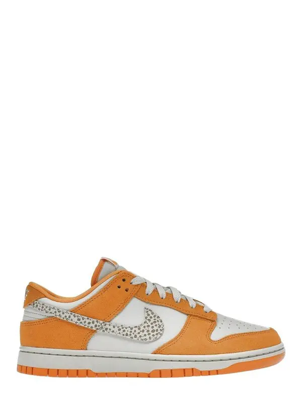 Nike Dunk Low As Safari Swoosh Sneakers - Kumquat/light Bone/dark Driftwood