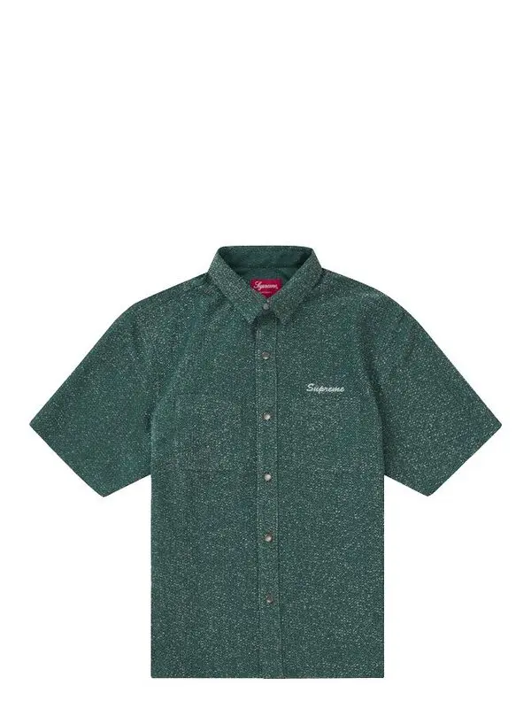 Supreme Lurex Short Sleeve Shirt - Green