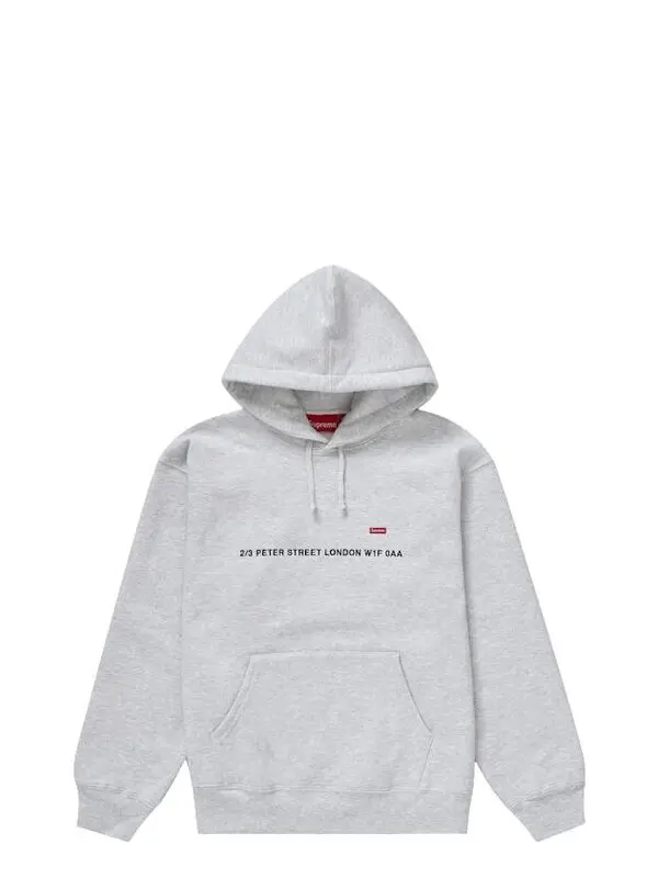 Supreme Small Box Hooded Sweatshirt - Ash Grey