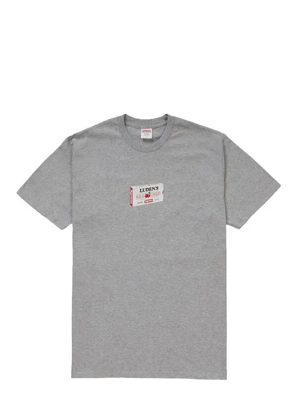 Supreme Luden's Tee Shirt - Heather Grey