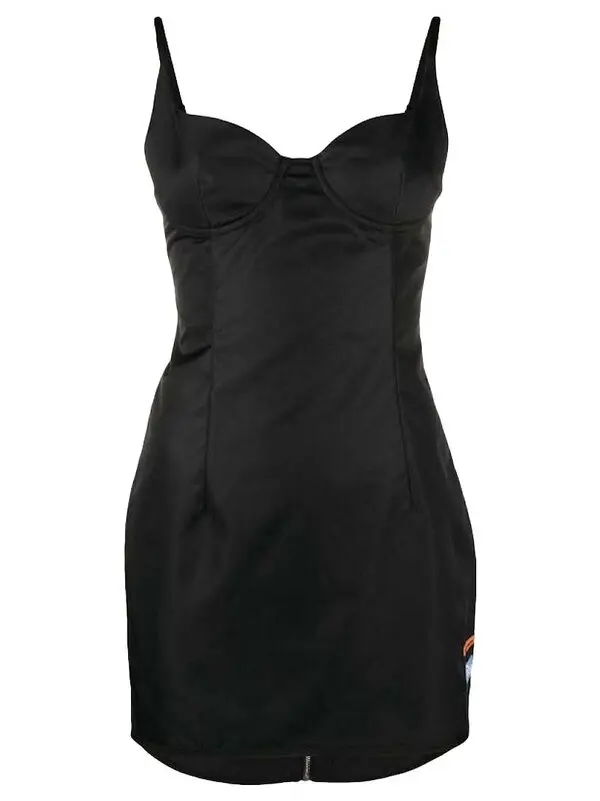Heron Preston Exray Nylon Corset Dress - Black