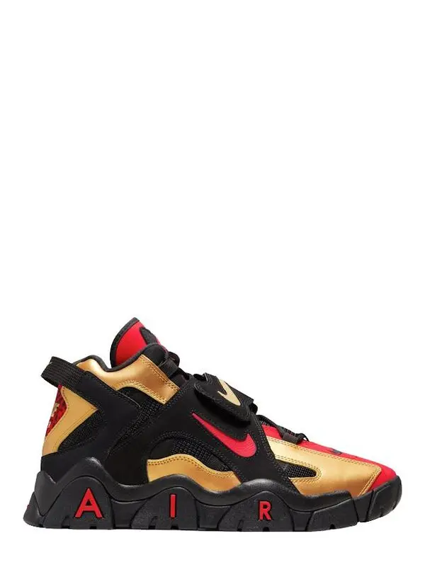 Nike Air Barrage Mid Sneakers - Black/metallic Gold/red