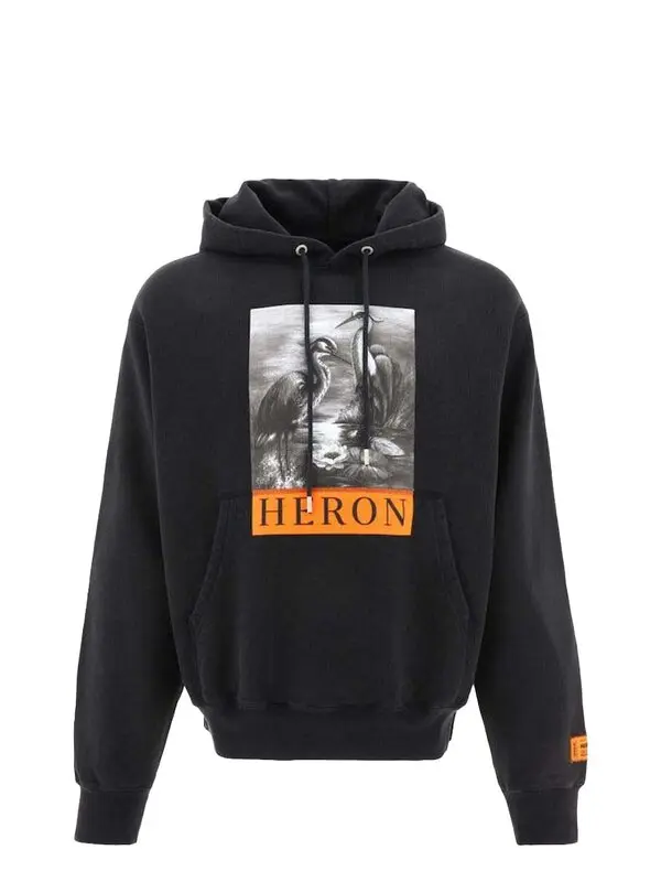 Heron Preston Nf Heron Bw Hoodie - Black