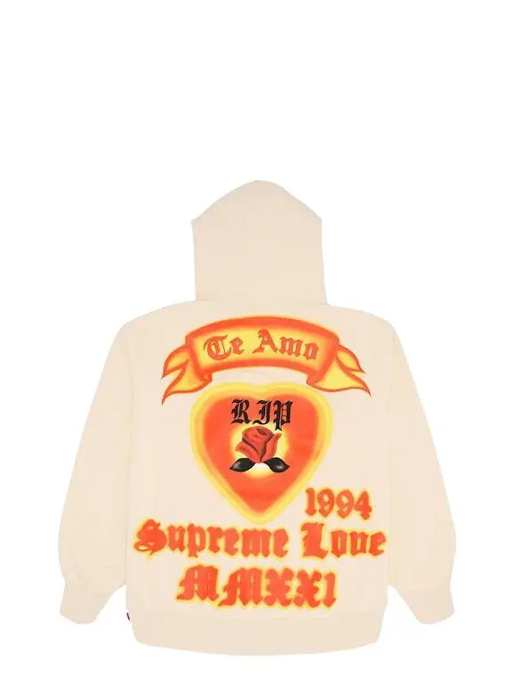 Supreme Love Hooded Sweatshirt - Natural