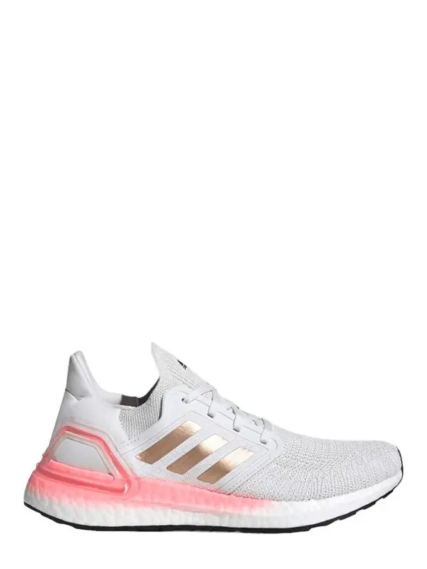 Adidas Ultra Boost 20 Sneakers - Crystal White/copper Metallic/light Flash Red