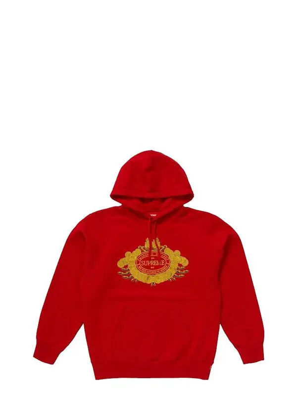 Supreme Love Or Hate Hooded Sweatshirt - Red