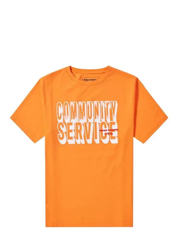 Heron Preston Community Service Jersone T-shirt - Orange