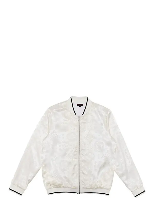 CLOT Silk Baseball Jacket - White