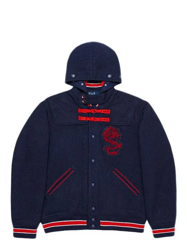 CLOT X Polo Ralph Lauren Patch Jacket - Navy Blue