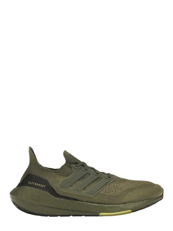 Adidas Ultra Boost 21 Sneakers - Focus Olive/acid Yellow