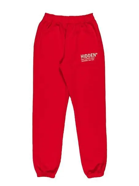 HIDDEN NY Logo Sweatpants - Candy Apple