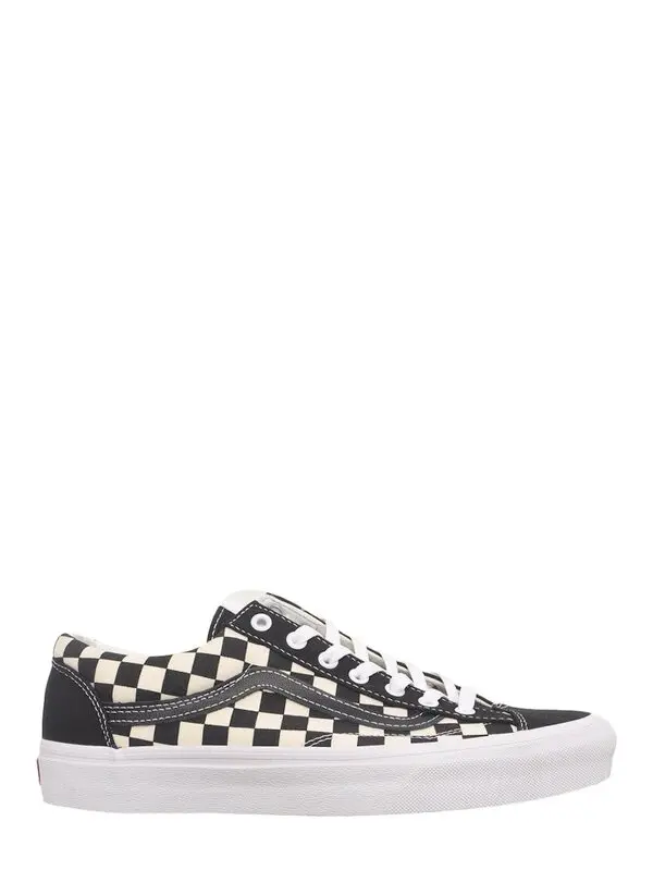VANS Style 36 Checkerboard Sneakers - White/black