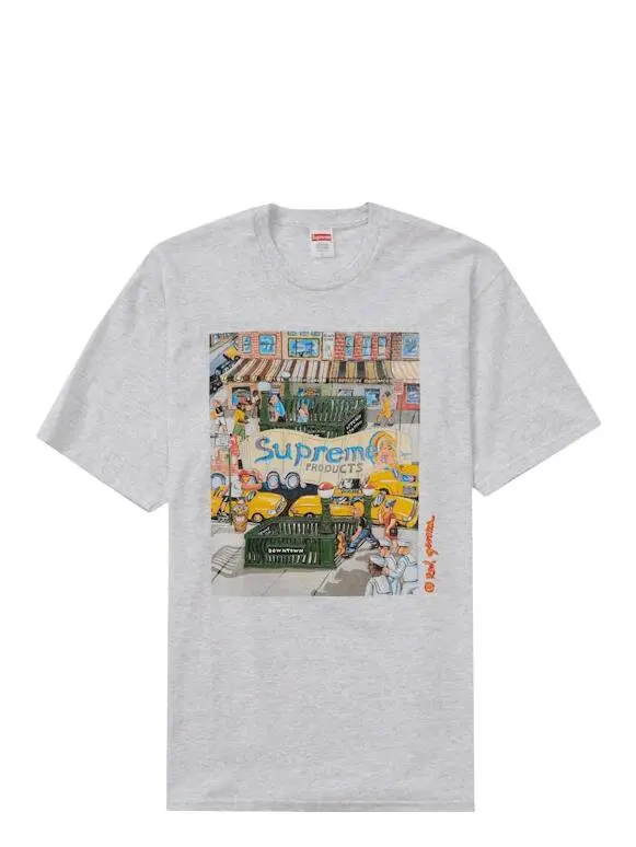 Supreme Manhattan Tee Shirt - Ash Grey