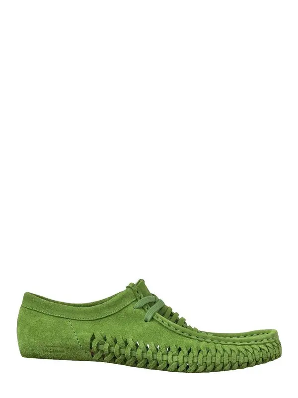 Clarks Woven Wallabee Loafers - Green
