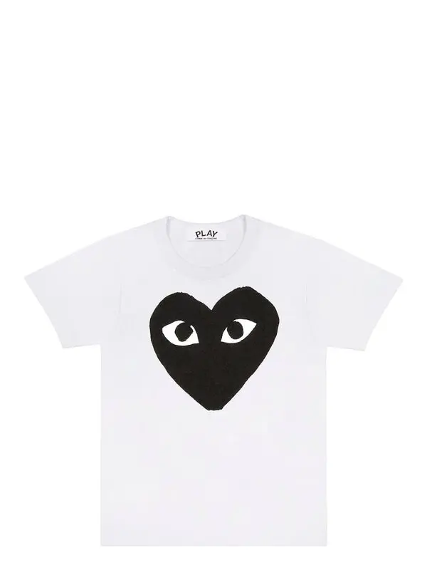 Play Comme Des Garcon Black Heart T-shirt - White