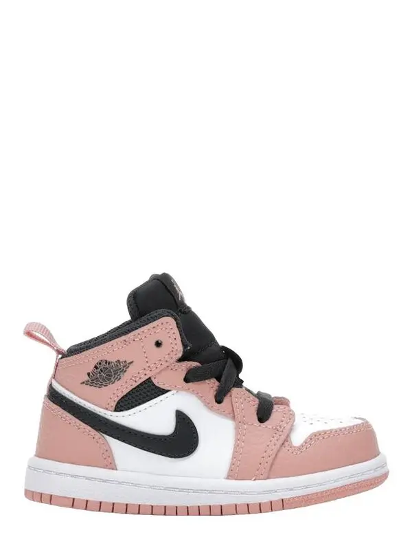 JORDAN 1 Mid Sneakers - Pink Quartz/white/dark Smoke Grey