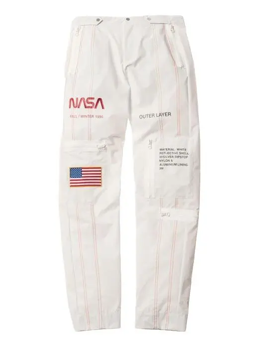 Heron Preston X Nasa High Tech Pants - White