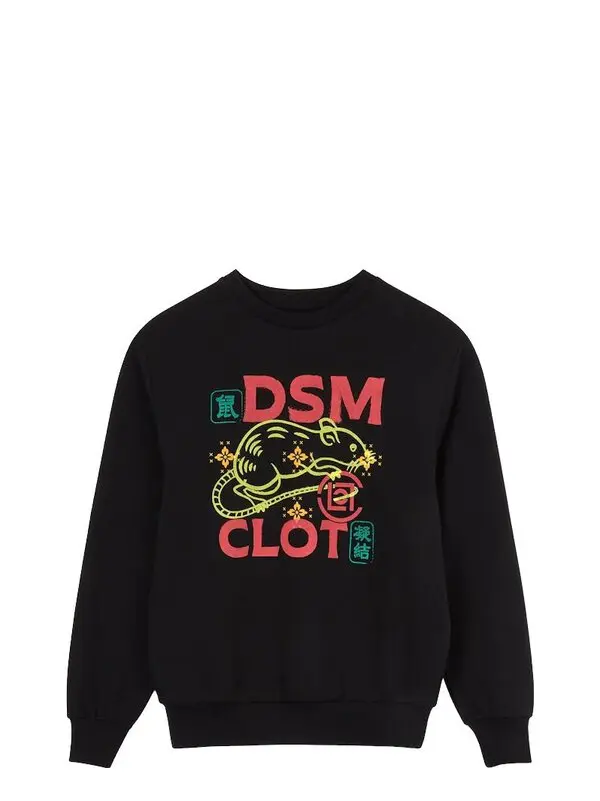 CLOT X Dover Street Market Year Of The Rat Sweatshirt - Black
