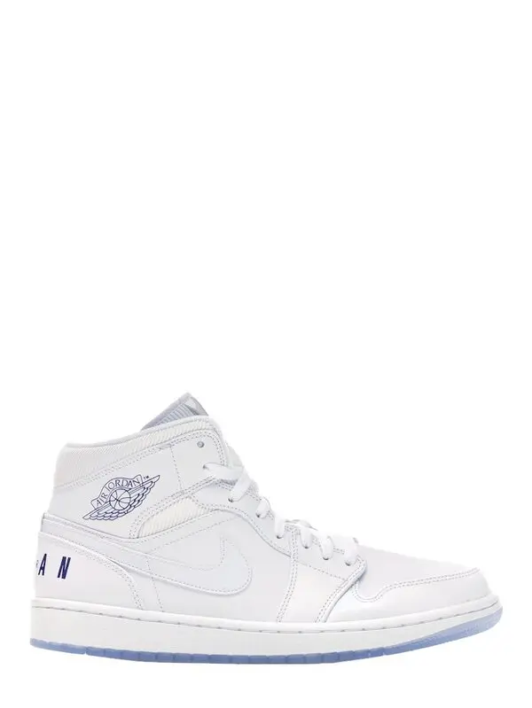 JORDAN 1 Mid Pure Sneakers - White/concord