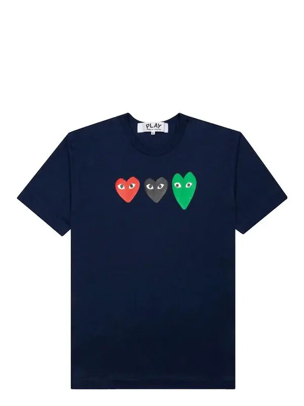 Play Comme Des Garcon Heart T-shirt - Navy Blue
