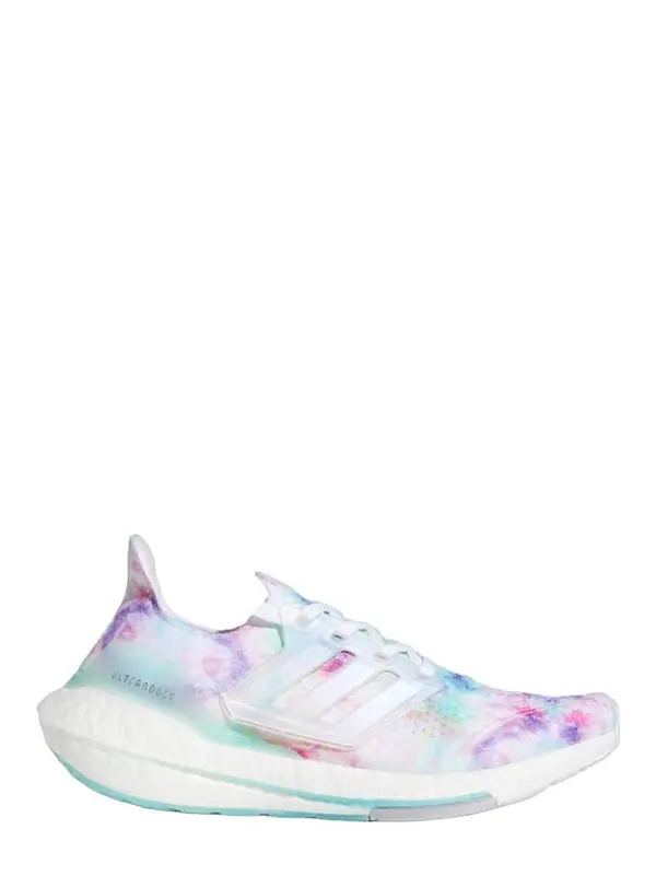 Adidas Ultra Boost 21 Tie Dye Sneakers - Cloud White/mint Ton