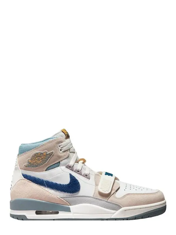 JORDAN Legacy 312 Corduroy High-top Sneakers - White/fossil Stone/blue
