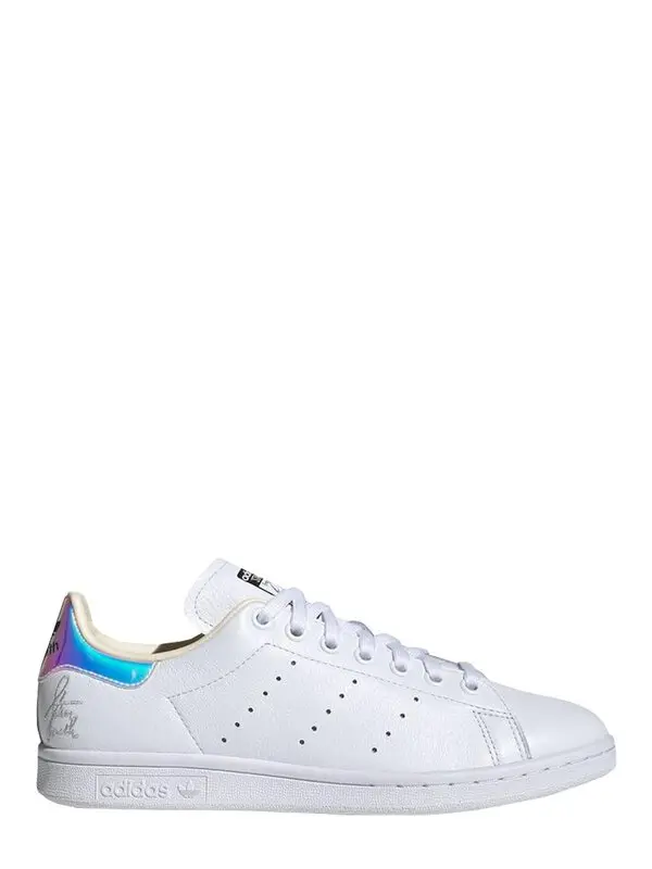 Adidas Stan Smith Metallic Iridescent Sneakers - Cloud White/silver Metallic/ecru Tint