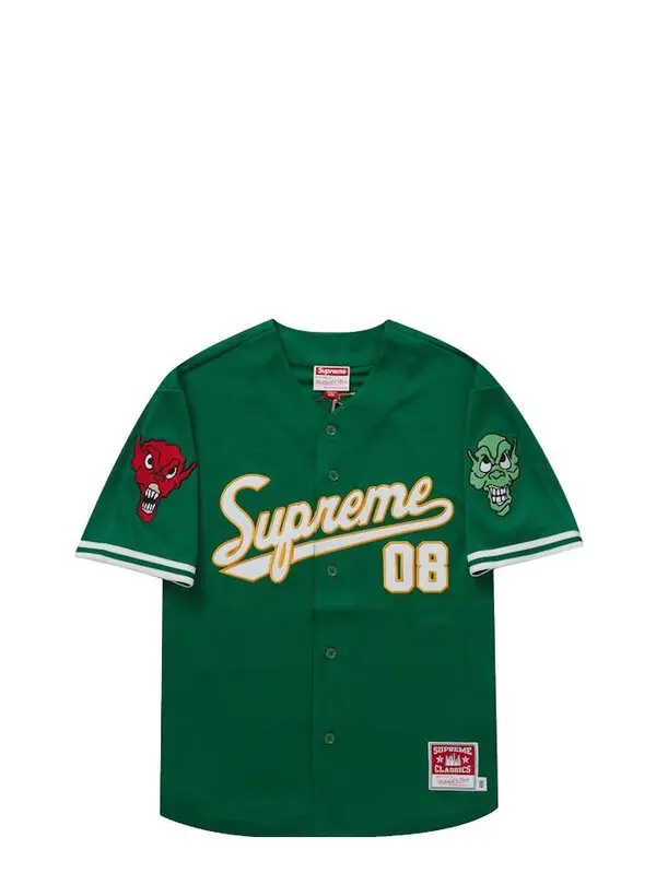 Supreme Mitchell & Ness Downtown Hell Baseball Jersey - Green