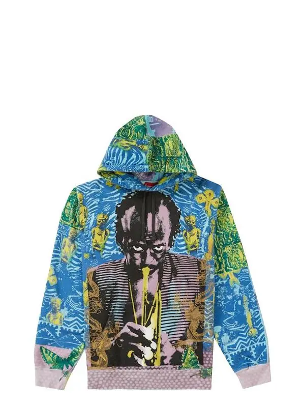 Supreme Miles Davis Hooded Sweatshirt - Blue