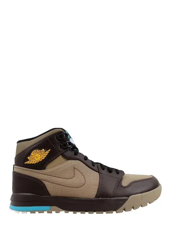 JORDAN 1 Trek High-top Sneakers - Khaki/varsity Maize/baroque Brown