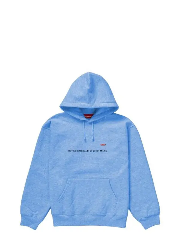 Supreme Small Box Hooded Sweatshirt - Pale Blue