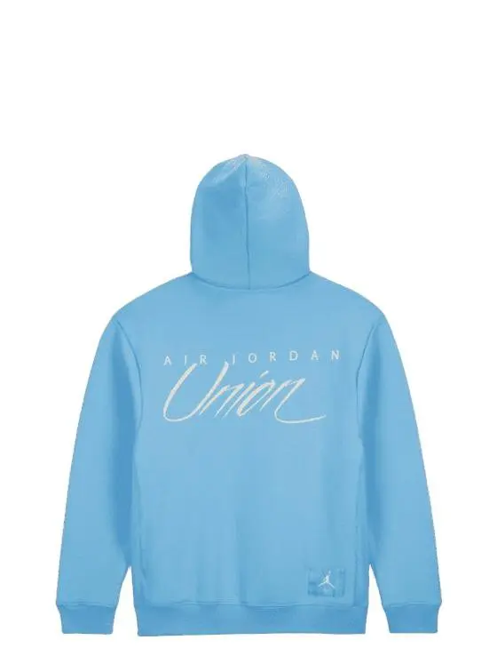 JORDAN X Union Mj Fleece Hoodie - Cobalt Blue Pulse/coconut Milk