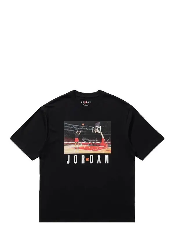 JORDAN X Undefeated Free Throw Tee Shirt - Black
