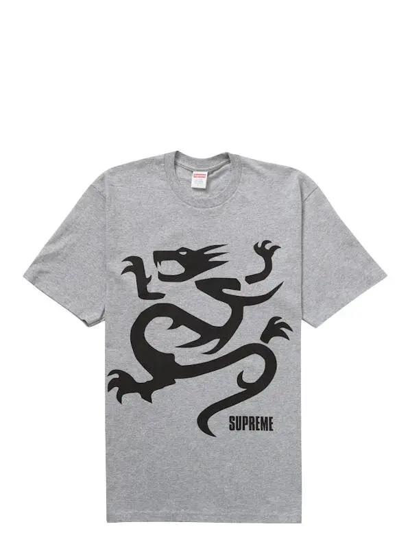 Supreme Mobb Deep Dragon Tee Shirt - Heather Grey