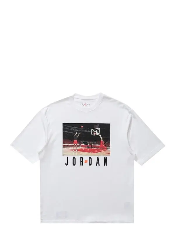 JORDAN X Undefeated Free Throw Tee Shirt - White