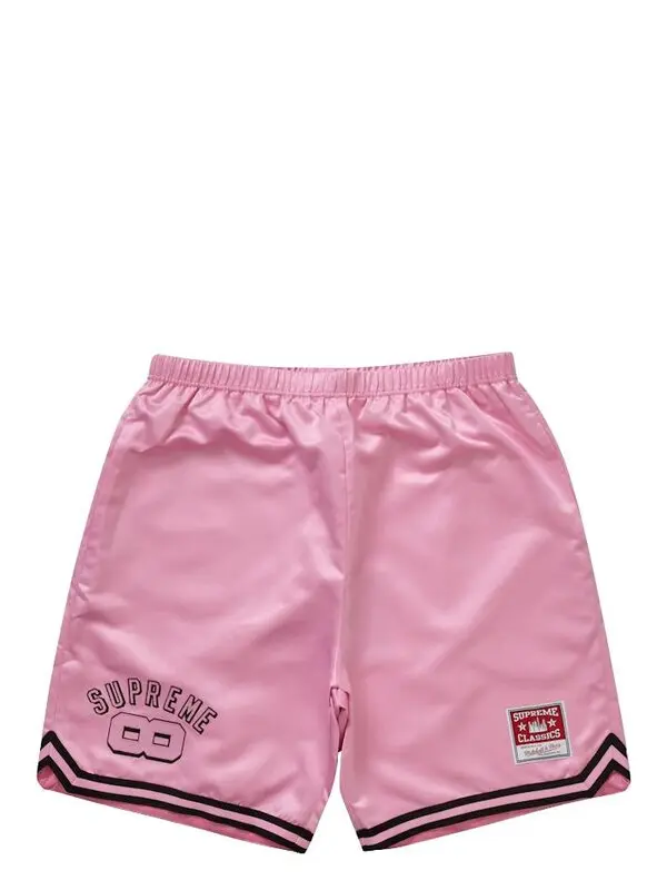 Supreme Mitchell & Ness Satin Basketball Short - Pink