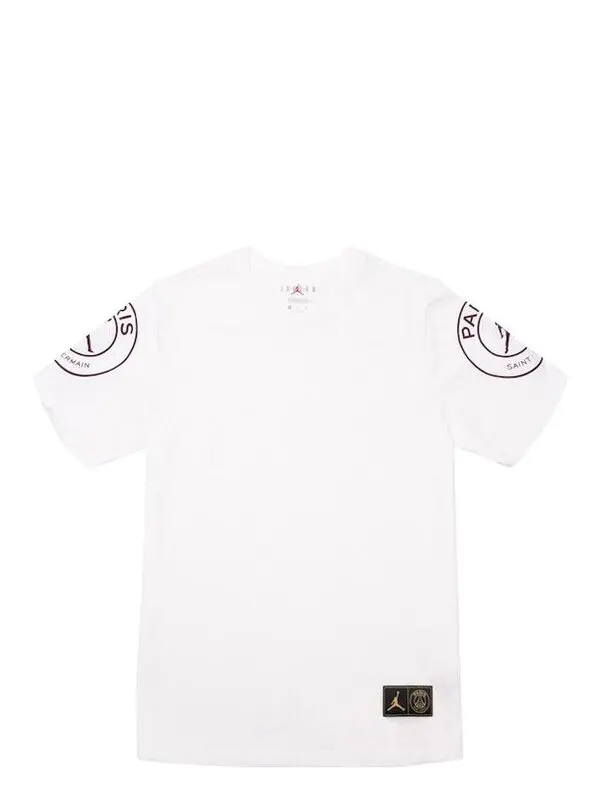JORDAN X Paris Saintgermain Psg Logo Tee Shirt - White