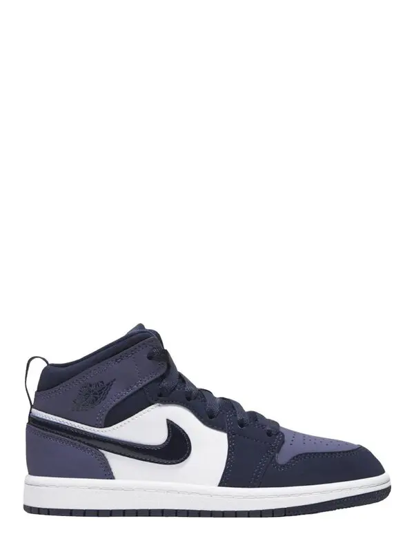 JORDAN 1 Mid Sneakers - Obsidian/sanded Purple/white