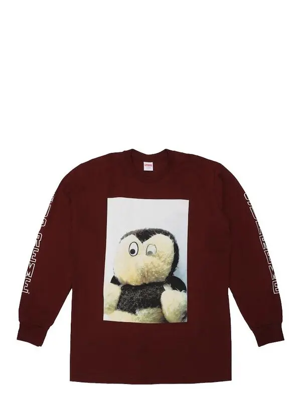 Supreme Mike Kelley Ahhyouth! Long Sleeve Tee Shirt - Burgundy