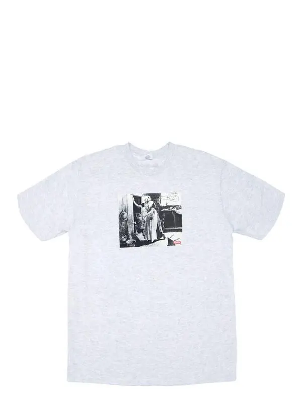 Supreme Mike Kelley Hiding From Indians Tee Shirt - Ash Grey